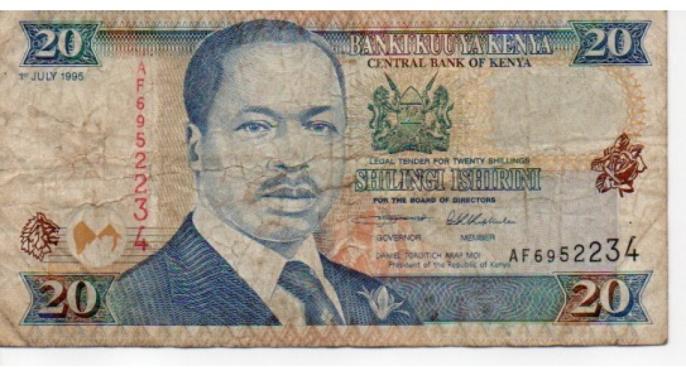 Kenya - 20 Shillings - AF6952234 - F - H902Banknotes